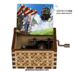 50 Types Howl's Moving Castle Wooden Music box - Studio Ghibli Store