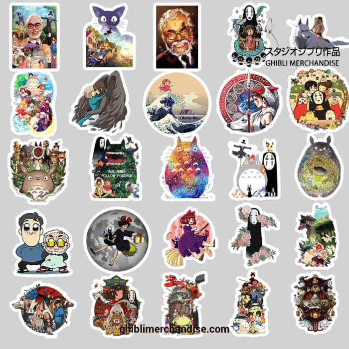 50/Pcs Studio Ghibli Spirited Away Stickers - Studio Ghibli Store