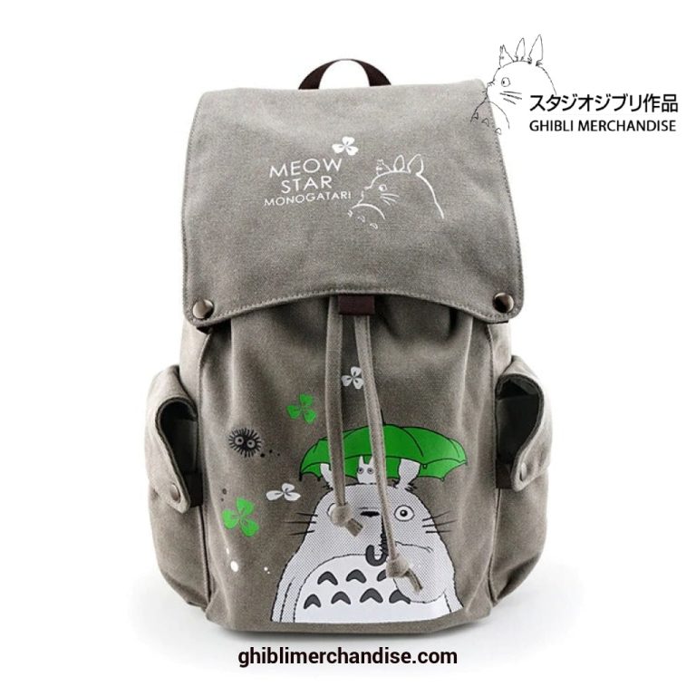 Totoro Canvas Backpack Travel Schoolbag - Studio Ghibli Store