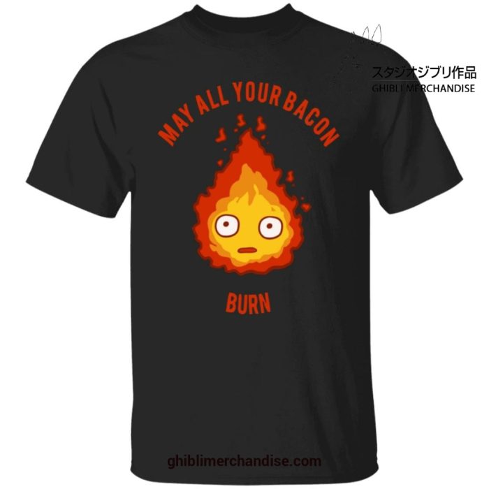 Calcifer - May All Your Bacon Burn T-shirt - Studio Ghibli Store
