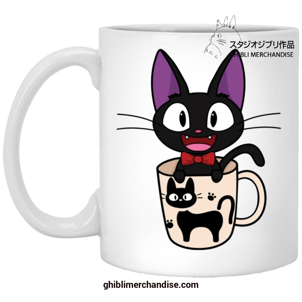 Jiji in the Cat Cup Mug - Studio Ghibli Store