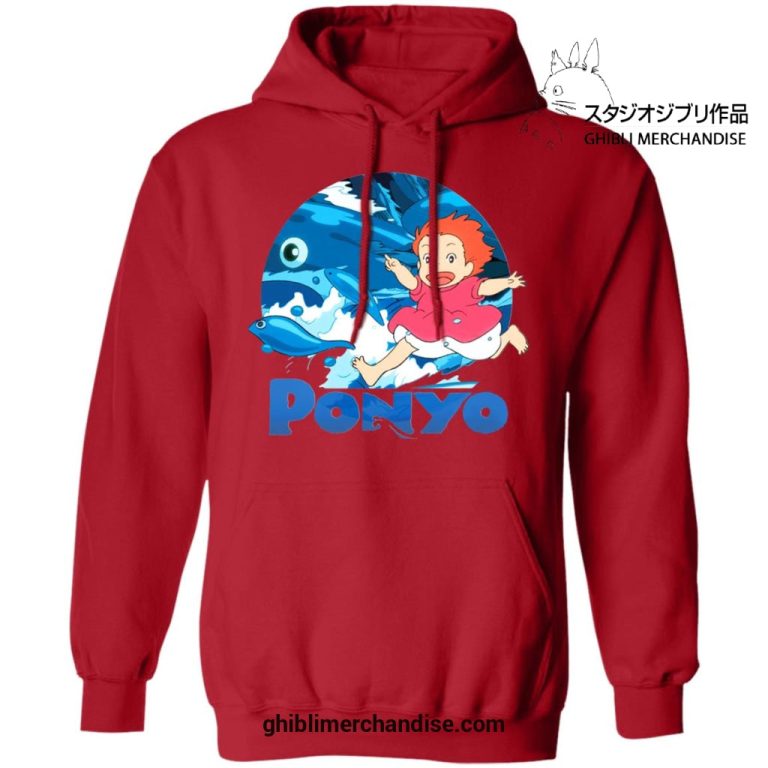 Ponyo On The Waves Hoodie - Studio Ghibli Store