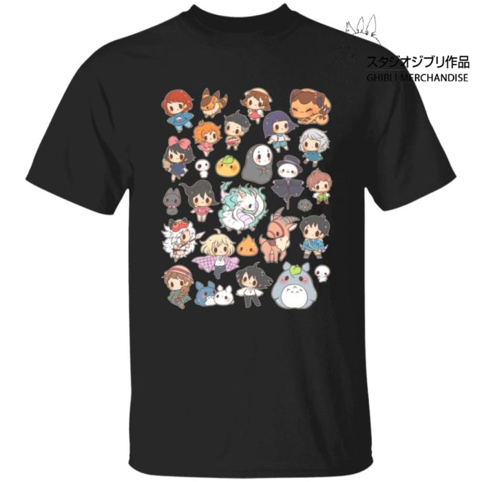 Ghibli Characters Cute Chibi Collection T Shirt - Studio Ghibli Store