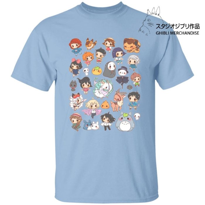 Ghibli Characters Cute Chibi Collection T Shirt - Studio Ghibli Store