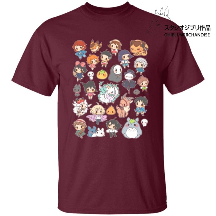 Ghibli Characters Cute Chibi Collection T Shirt - Studio Ghibli Store