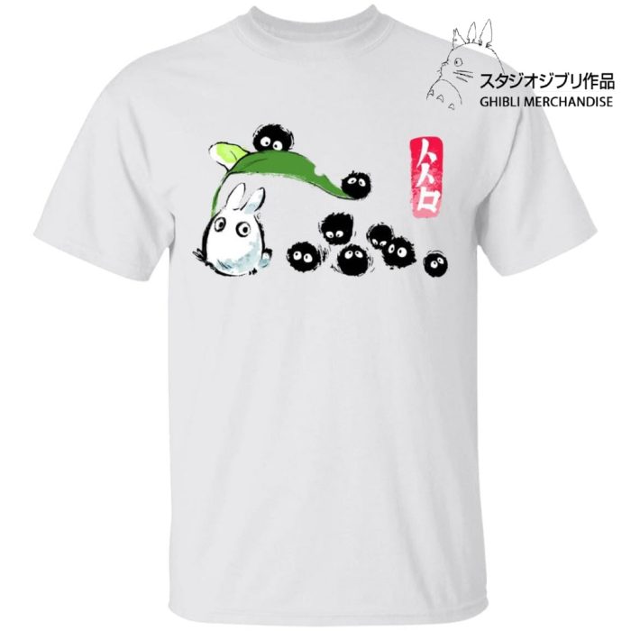 Mini Totoro and the Soot Balls T Shirt - Studio Ghibli Store