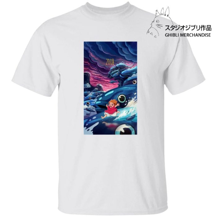 Ponyo 2008 Illustration T Shirt - Studio Ghibli Store