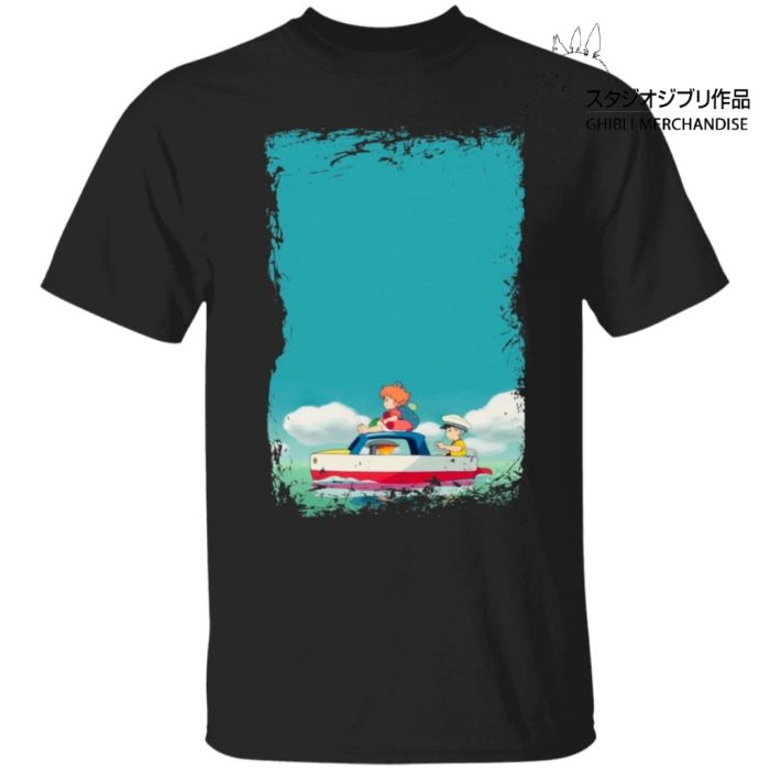 Ponyo and Sosuke on Boat T Shirt - Studio Ghibli Store