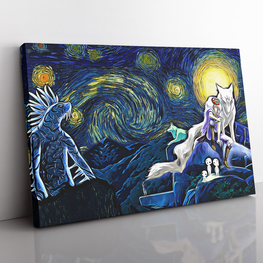 Spirited Away Starry Night Studio Ghibli Wall Art - Studio Ghibli Store