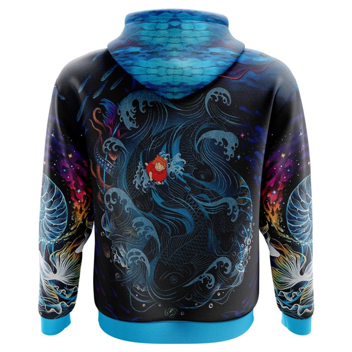 Sea Creatures Ponyo Studio Ghibli Hoodie - Studio Ghibli Store