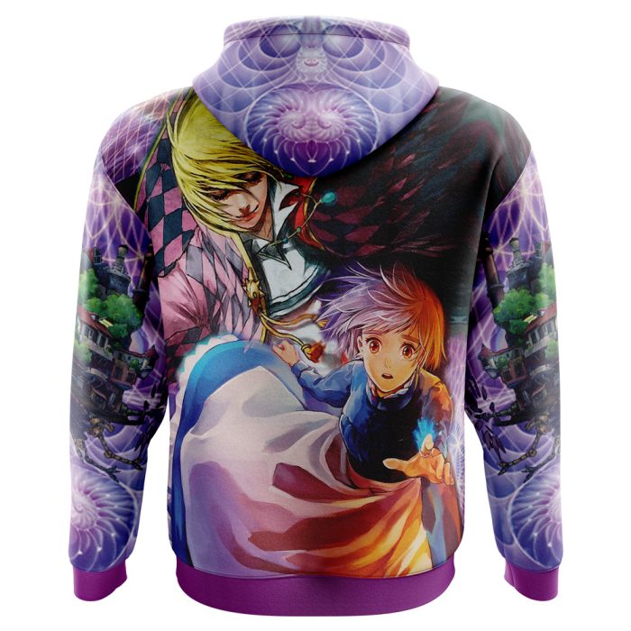 Trippy Howls Moving Castle Studio Ghibli Hoodie - Studio Ghibli Store